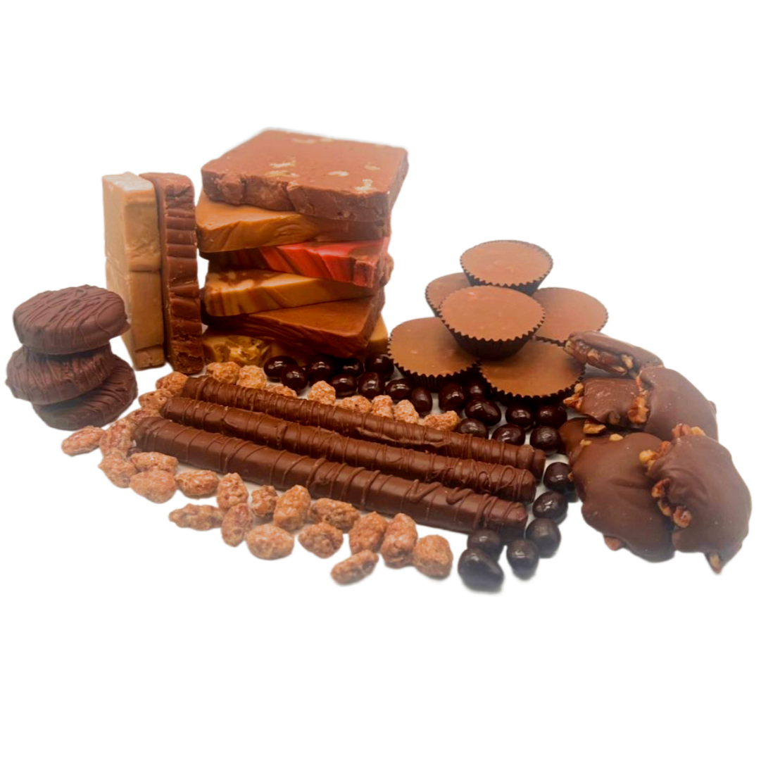 Large Holiday Fudge & Chocolate Deluxe Tin